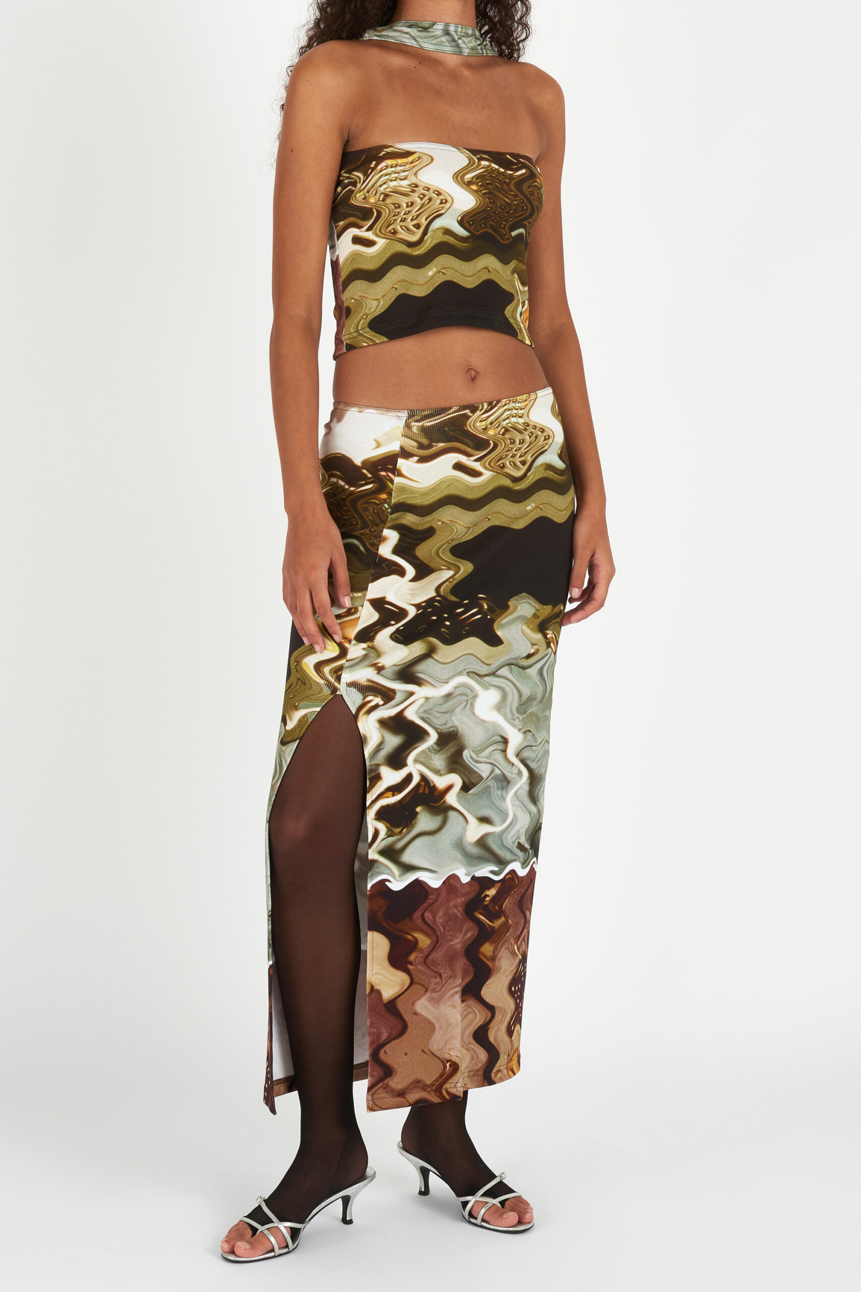 Smudge Wave Rib Power Top - ELLISS