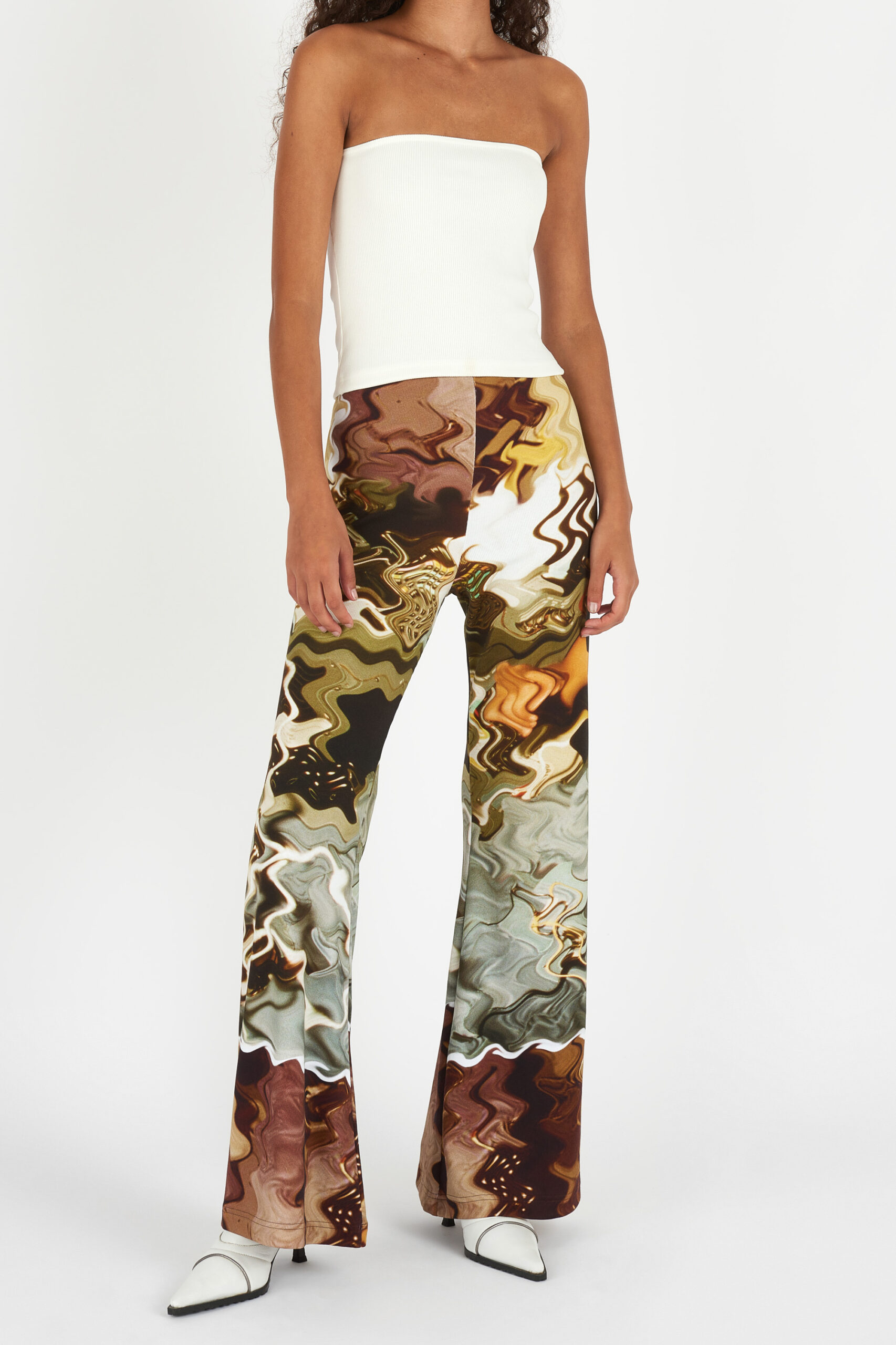 Smudge Wave Rib Trouser - ELLISS
