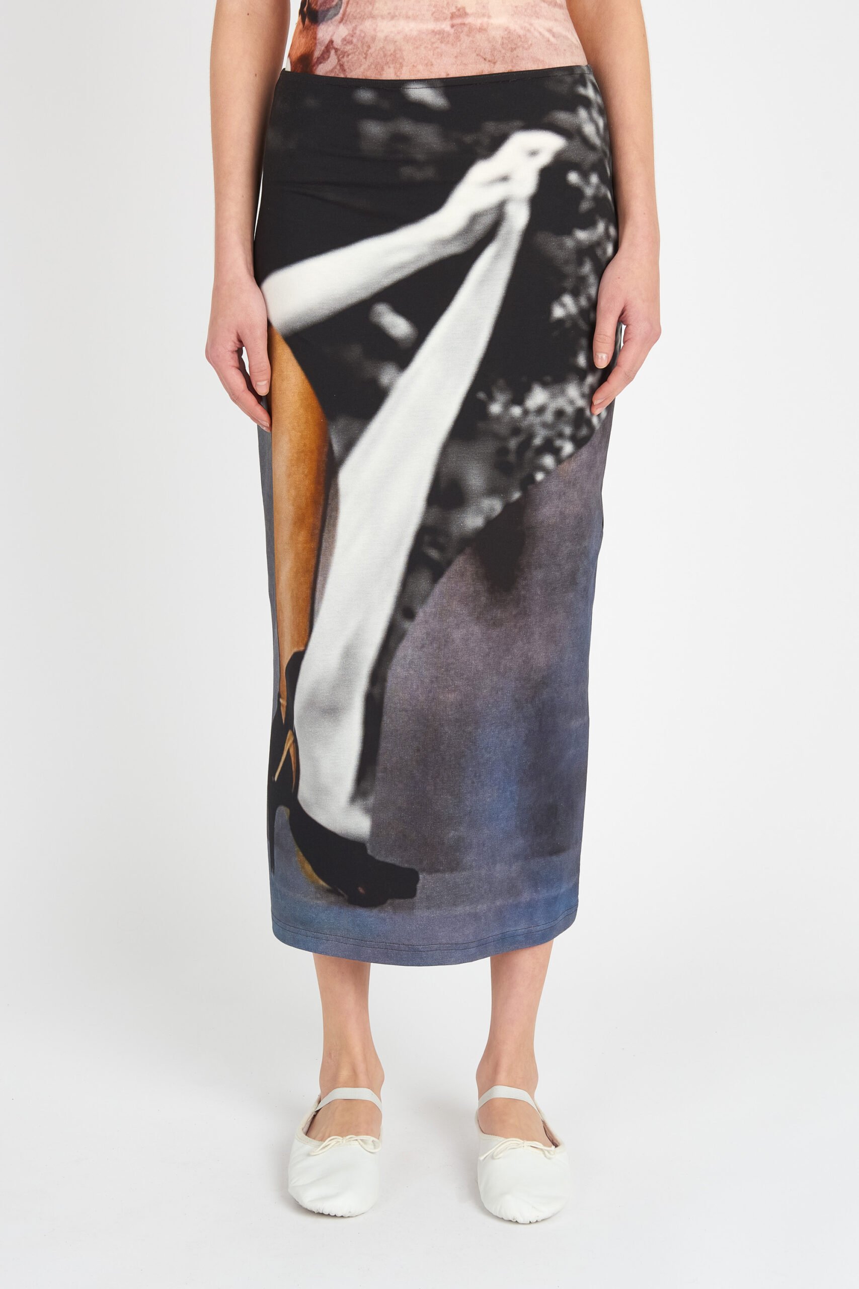 Jersey Stomp Ankle Skirt - ELLISS