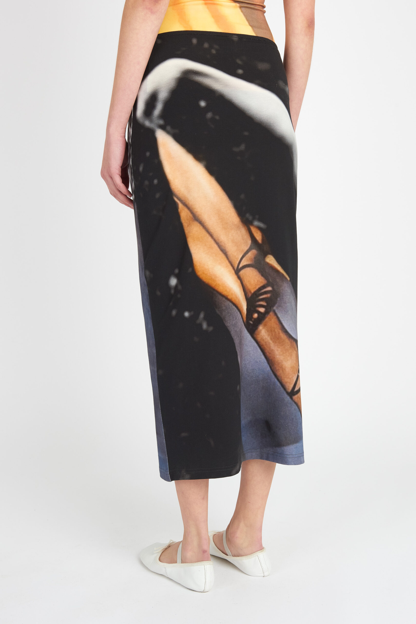 Jersey Stomp Ankle Skirt - ELLISS